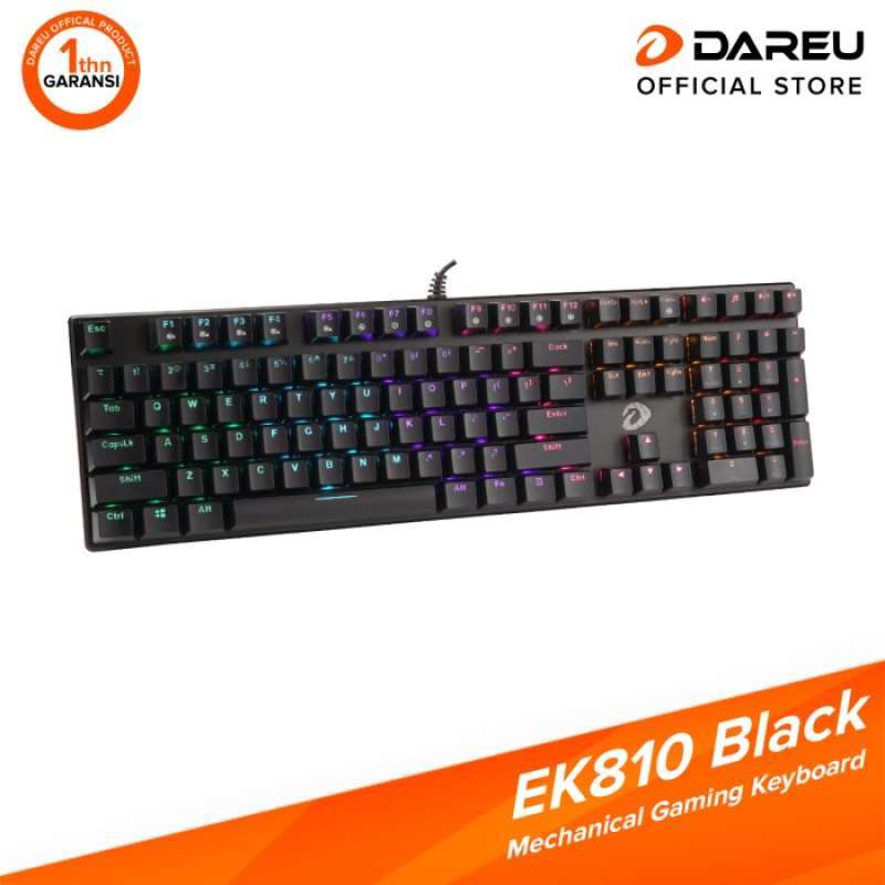Jual Dareu Ek-810 Mechanical Gaming Keyboard Black Fullsize Di Seller ...