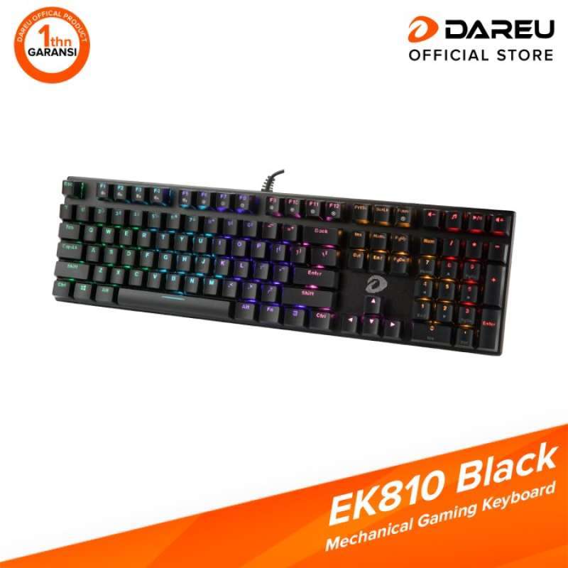 Jual Dareu Ek-810 Mechanical Gaming Keyboard Black Fullsize Di Seller ...