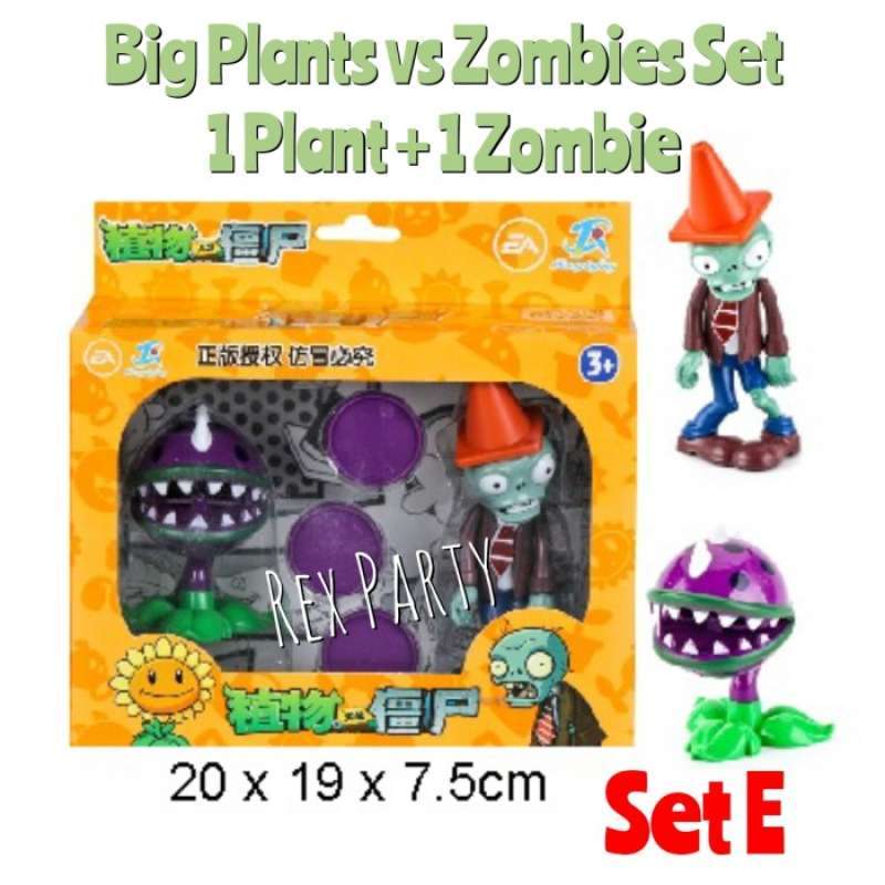 Jual PLANTS VS ZOMBIE SET/PLANTS VS ZOMBIE BIG SIZE/MAINAN PLANTS VS ...