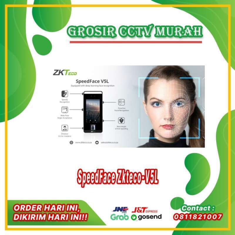 Jual Mesin Absen Dan Akses Kontrol Zkteco Speedface V5l - Standard Di Seller Kios Solusi ...