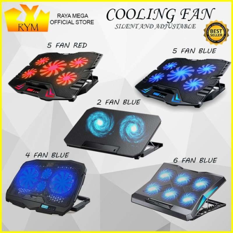 Promo Cooling Pad Laptop 5 Fan Pendingin Laptop Stand Tatakan Meja ...