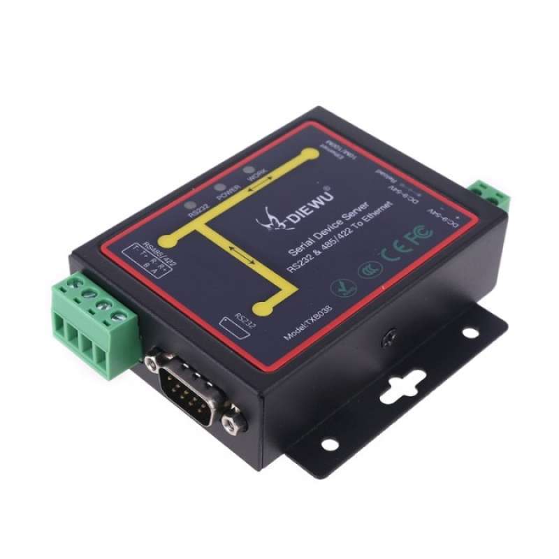 Jual (3C) Adapter Konverter Tcp / Udp Serial Ethernet Rj45 Ke Rs232 ...