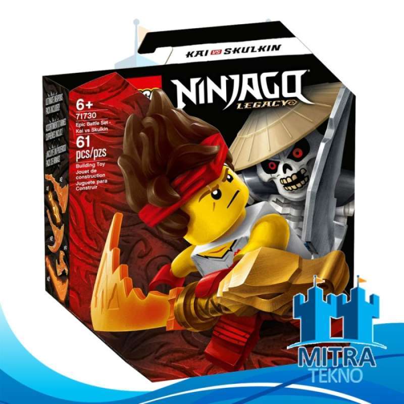 Promo LEGO NINJAGO 71730 - Epic Battle Set - Kai vs Skulkin Diskon 54% ...