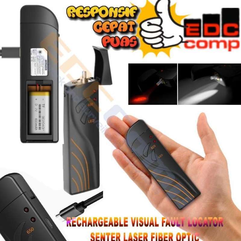 Promo Mini Rechargeable VFL Senter Laser Fiber Optic 15mw 15KM Diskon 43% di Seller NEW VISION ...