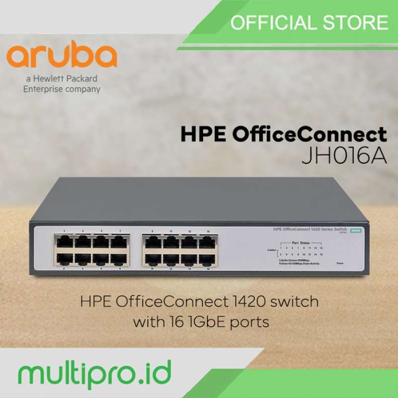 Jual HPE Aruba OfficeConnect 1420 16G Switch JH016A di Seller NEW ...