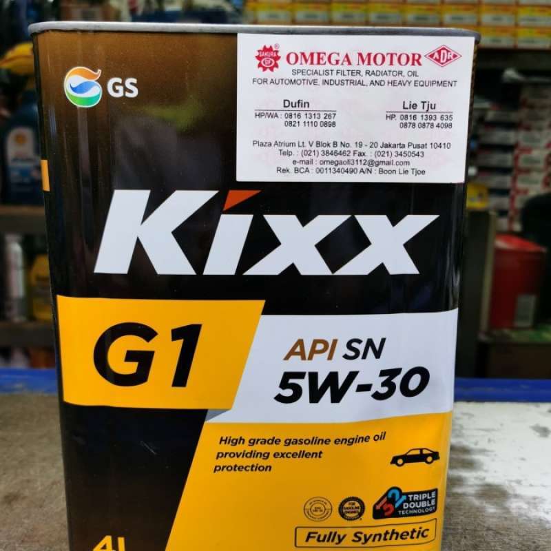 Jual KIXX G1 5w-30 full syn 4liter di Seller Shanum Oto Care - Tugu Selatan, Kota Jakarta Utara ...