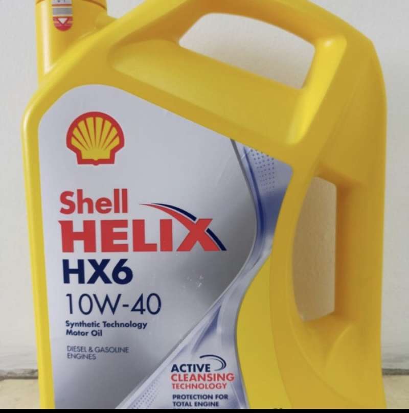 Jual 100% ORIGINAL Shell Helix HX6 saw 10W-40 New kemasan galon isi 4 ...