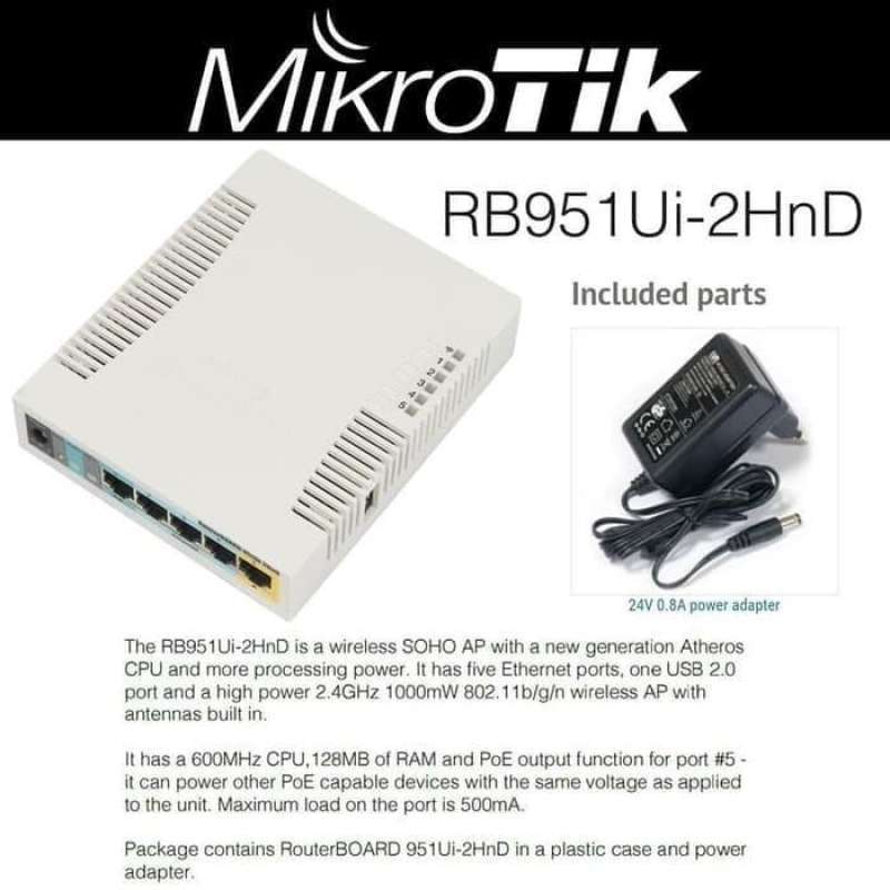 Jual Mikrotik Router Wireless RB951ui-2Hnd di Seller CGS - Mangga Dua ...
