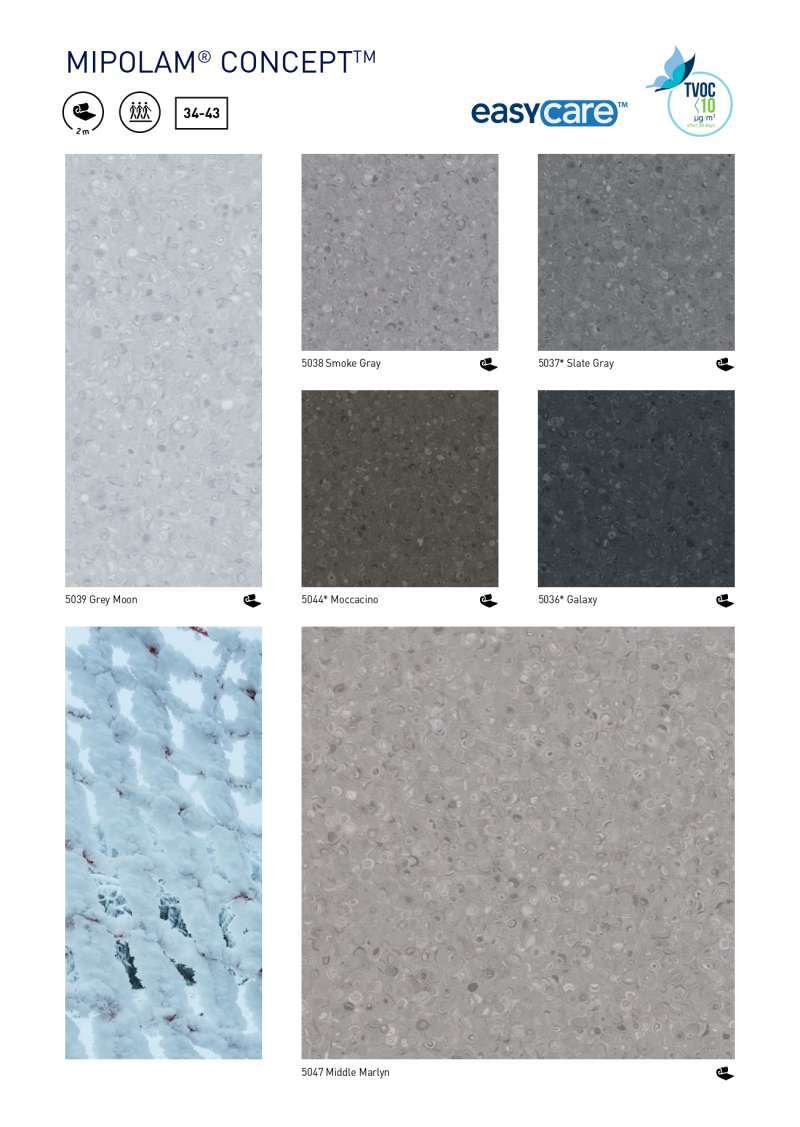 Jual Vinyl Lantai Gerflor Mipolam Concept Homogeneous /lantai Vinyl ...