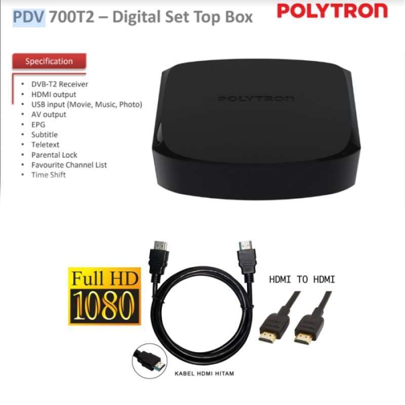 Jual Set Top Box Digital DVB - T2 PDV 700T2 di Seller NEW VISION ...