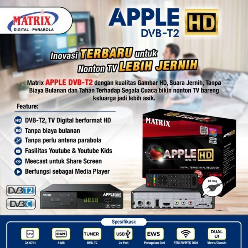 Jual STB set top box MATRIX digital DVB T2 HD di Seller NEW VISION ...