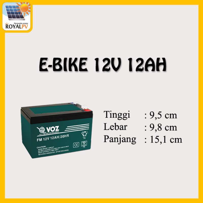 Jual AKI BATERAI E BIKE SEPEDA LISTRIK 12V 12AH VOZ di Seller BGS sport - Cengkareng Timur, Kota ...