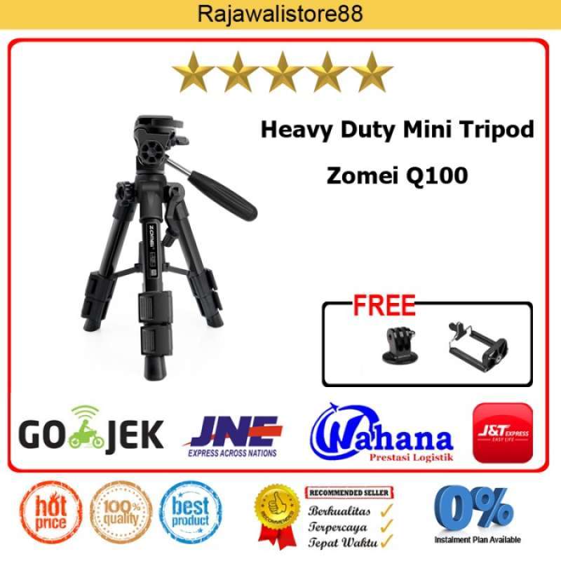 Jual Zomei Q100 Mini Tripod Macro BLACK for Mirrorless-DSLR-Action Cam ...