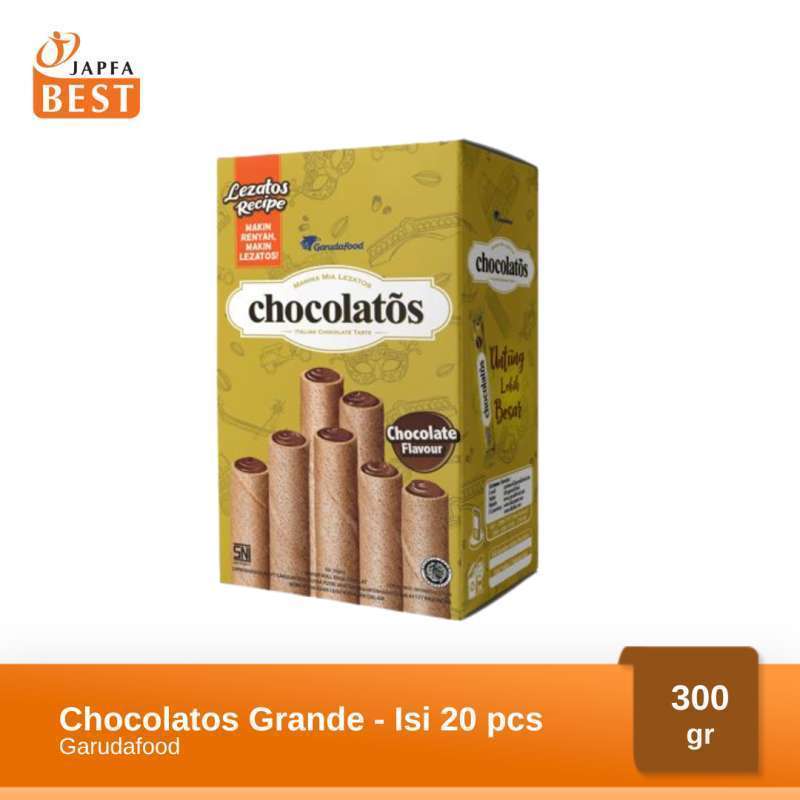 Promo Wafer Roll Coklat Grande Gery Chocolatos - 1 box (isi 20pcs ...