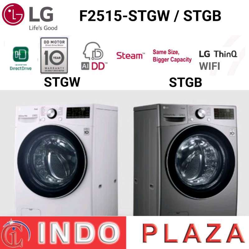 Jual Mesin Cuci Lg Front Loading 15 Kg F2515stgw / Stpm Inverter ...
