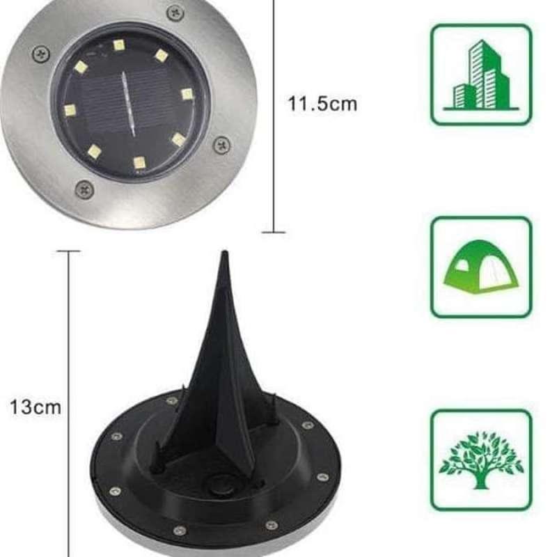 Jual Lampu Taman Bulat Tangga Tancap Pavling Solar Cell Panel Tenaga ...