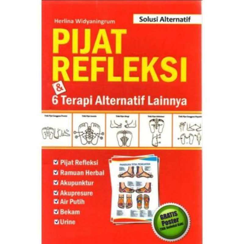 Jual Buku Pijat Refleksi & 6 Terapi Alternatif Lainnya Gratis Poster di ...