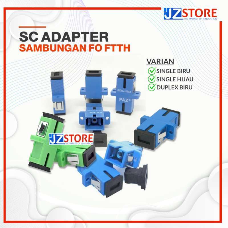 Jual FO SC Adapter / Adapter Sambungan Konektor SC UPC PAZ FIber Optic ...