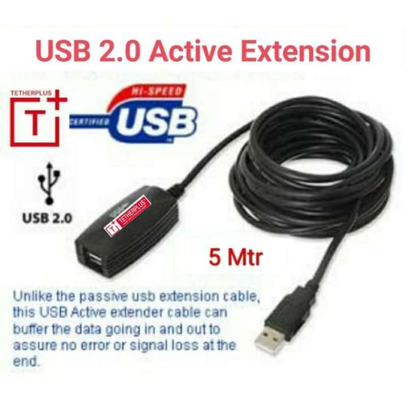 Promo Tetherplus Usb 5 Meter Active Extension Industrial/Kamera/Scanner ...