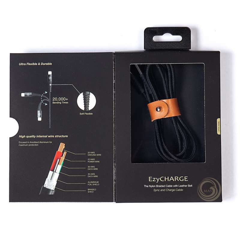 Jual Andino Ezycharge Mfi Type-c To Lightning Cable [3a/1.2m/ Braided ...