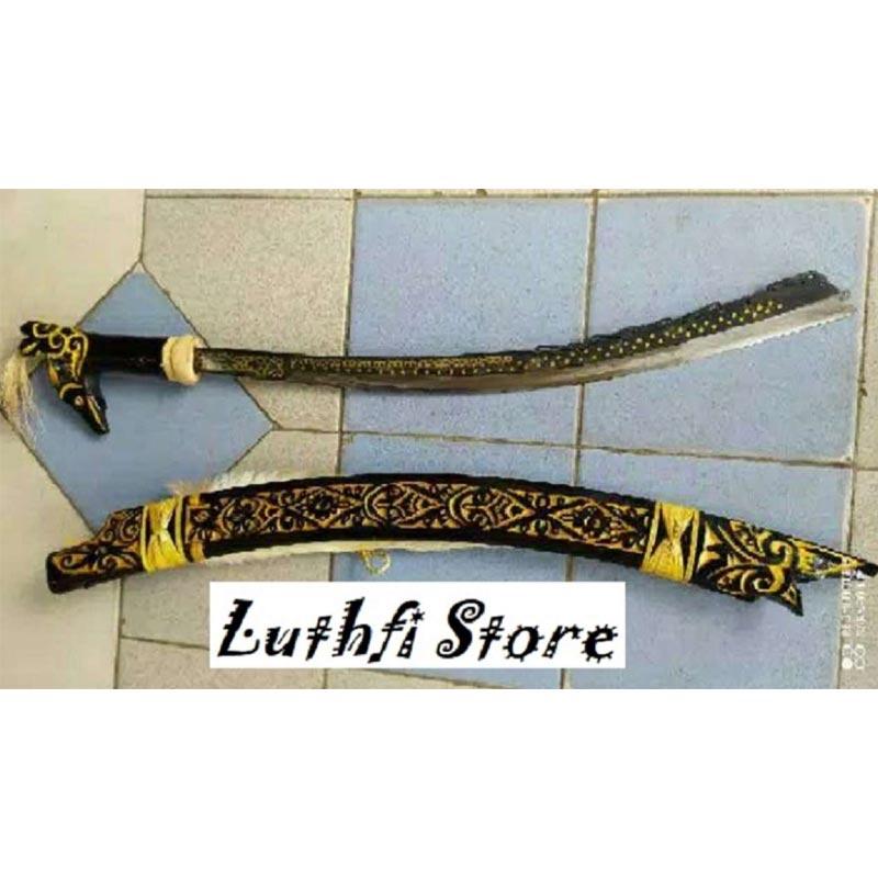 Promo Kalimantan Mandau Jimpul Dayak Bahan Baja Hitam Limited Edition ...