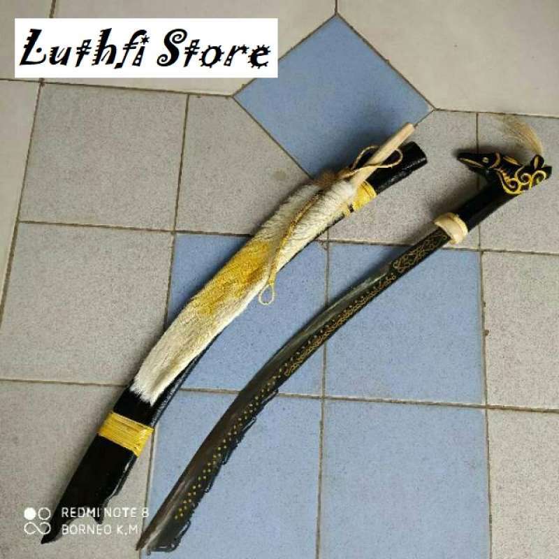 Promo Kalimantan Mandau Jimpul Dayak Bahan Baja Hitam Limited Edition ...