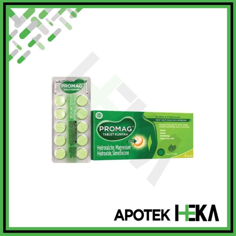 Jual Promag Tablet Obat Maag Dus Isi 3x10 Tablet Di Seller Apotek Heka ...