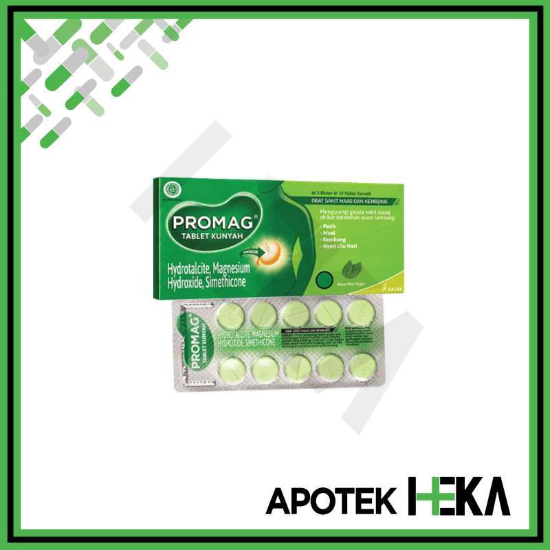 Jual Promag Tablet Obat Maag Dus Isi 3x10 Tablet Di Seller Apotek Heka ...