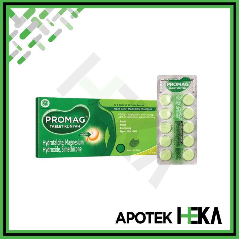 Jual Promag Tablet Obat Maag Dus Isi 3x10 Tablet Di Seller Apotek Heka ...