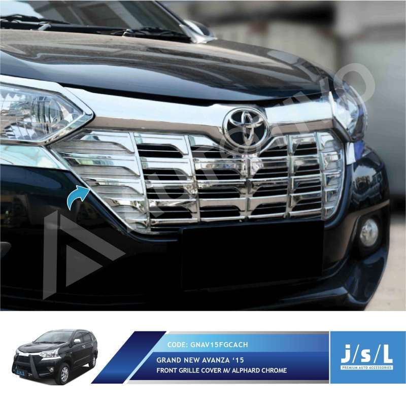 Jual JSL List Grill Depan Front Grille Cover m/Alphard for Grand All ...