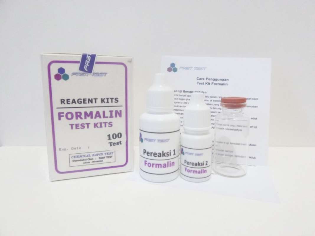 Jual Formaldehyde (formalin) Test Kit 100 Test, Alat Uji Formalin Di ...