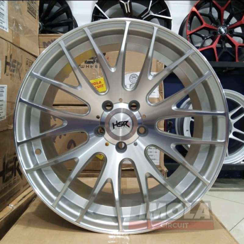 Jual velg mobil racing terbaru ring 16 HSR wheel baut black and white di Seller Shanum Oto Care ...