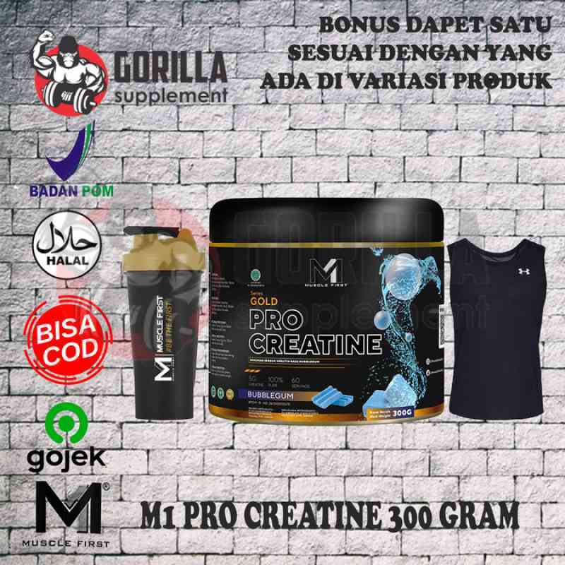 Promo MUSCLEFIRST PRO CREATINE 300 GRAM GOLD SERIES M1 NUTRION ...
