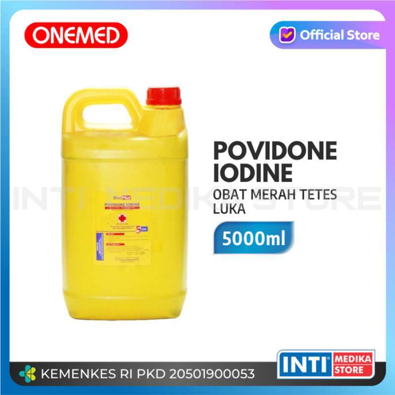 Jual Onemed - Povidone Iodine 5 L | Obat Merah Tetes Luka | Antiseptik ...