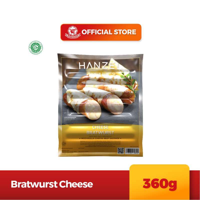 Jual Hanzel Bratwurst Cheese Sosis [360 g] KEMASAN BARU di Seller MEL ...