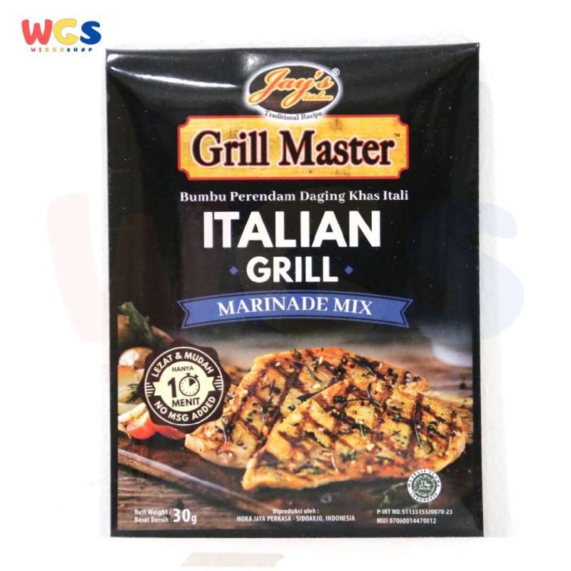 Jual JAY'S Grill Master Italian Grill Bumbu Perendam Daging Khas Itali [30 g] di Seller ...