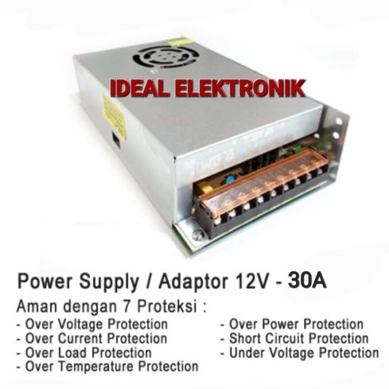 Promo Brand power supply 30a adaptor switching 12V 30A PSU 30a 12v B ...