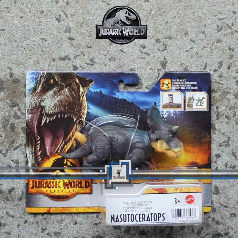 Jual Jurassic World Ferocious Pack Nasutoceratops Dinosaurs With Ar ...