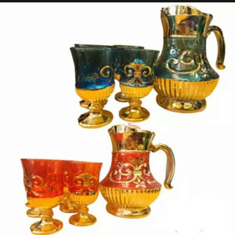Jual Teko Shinil/pitcher Set/eskan Set 1 Teko 6 Glass Di Seller ...
