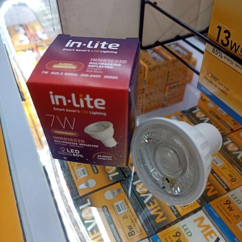 Jual Lampu Inlite Led 7w Mr16 Halogen Dimmable Led Dimmer Inlite 7 Watt ...