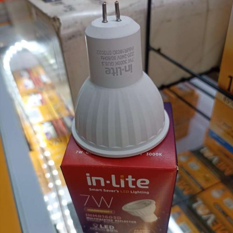 Jual Lampu Inlite Led 7w Mr16 Halogen Dimmable Led Dimmer Inlite 7 Watt ...