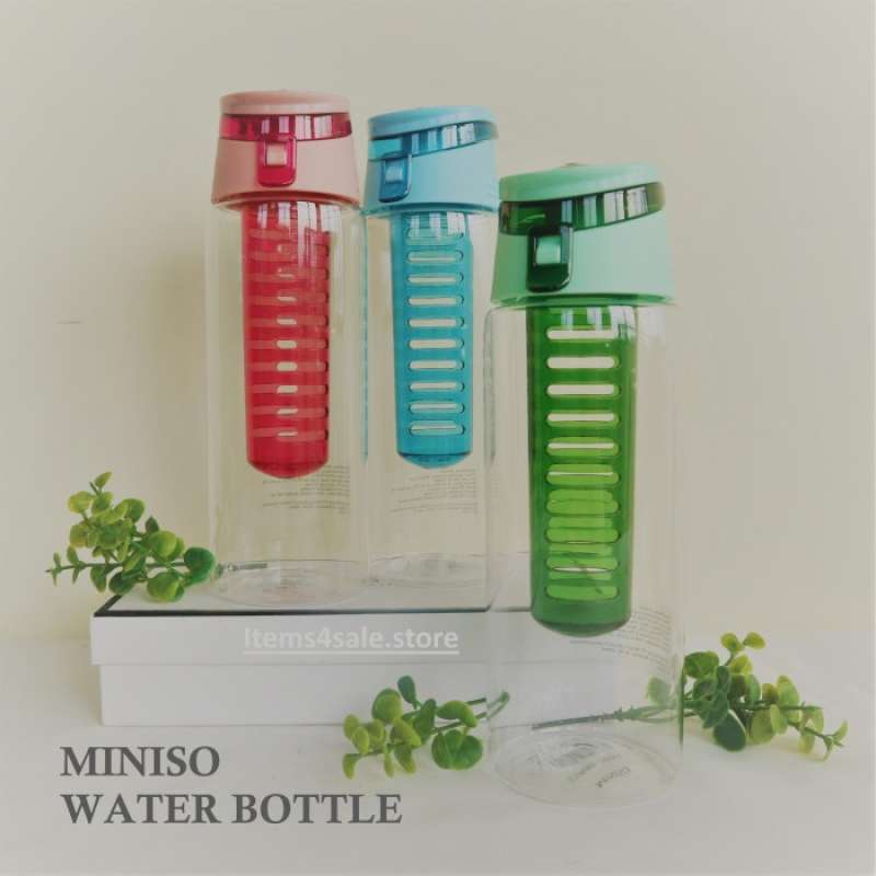 Promo Miniso Infuse Water Bottle/ Botol Minum Infus 700 Ml Diskon 24% ...