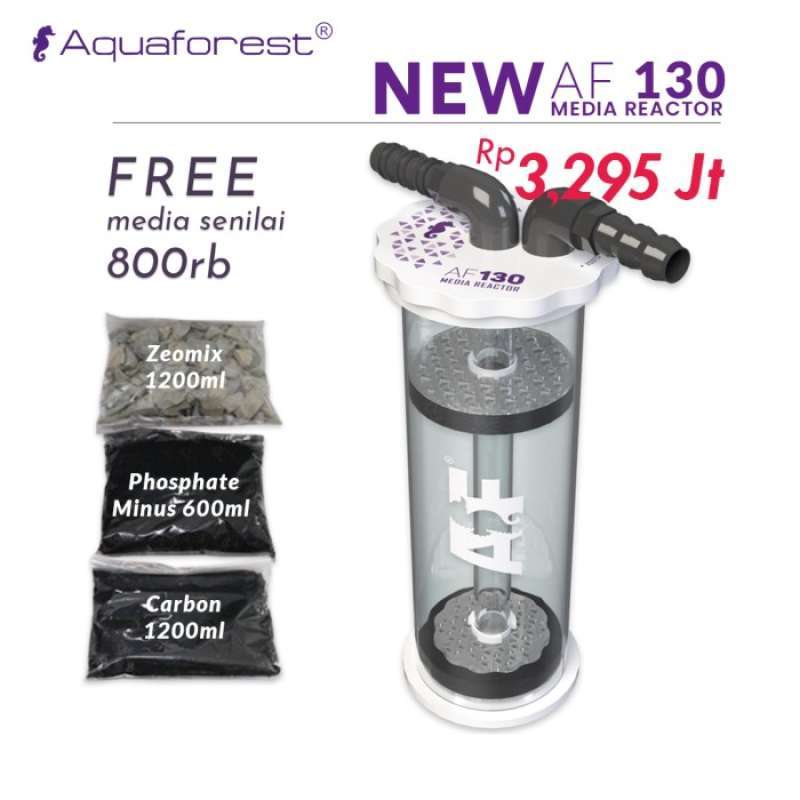Promo Aquaforest AF130 NEW Media Reactor gratis Media 3 tipe utk 1200L Diskon 23% di Seller ...
