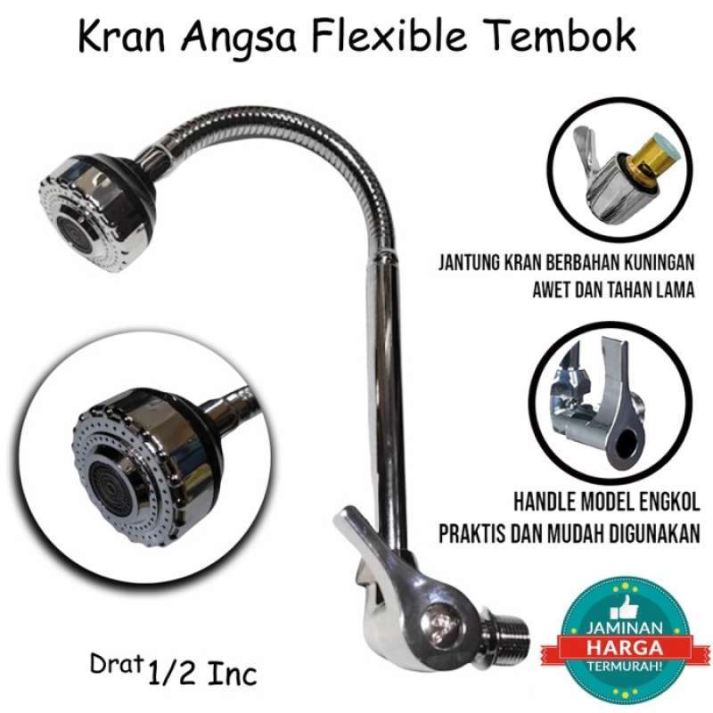 Promo Kran Angsa Tembok 1/2 Inch Kran Angsa Flexible Termurah Harga ...