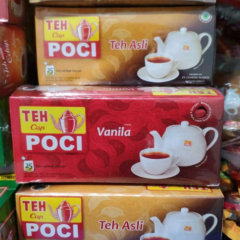 Promo TEH CELUP CAP POCI TEH ASLI VANILA MELATI KOTAK BOX ISI 25 ...
