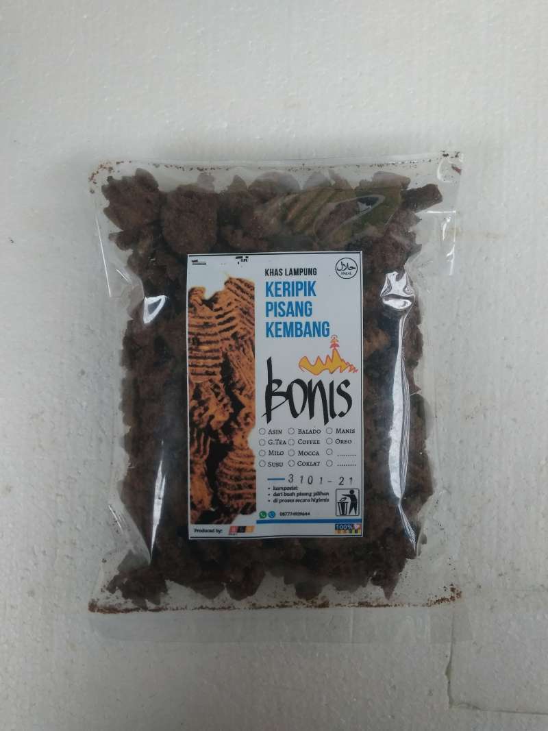 Promo bonis Model Kembang Rasa Oreo Khas Lampung Keripik Pisang [1 kg ...