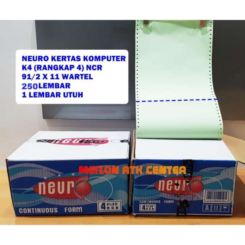 Jual Neuro K4/2 NCR Continuous Form Kertas Komputer [9-1/2 x 11 Inch/ 4 ...