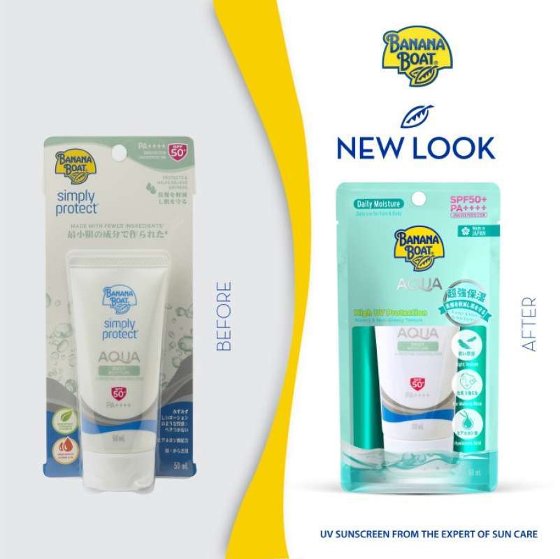 Jual Banana Boat Simply Protect Aqua Moisture Sunscreen Lotion Spf50+ 50Ml di Seller BEAUTY ...
