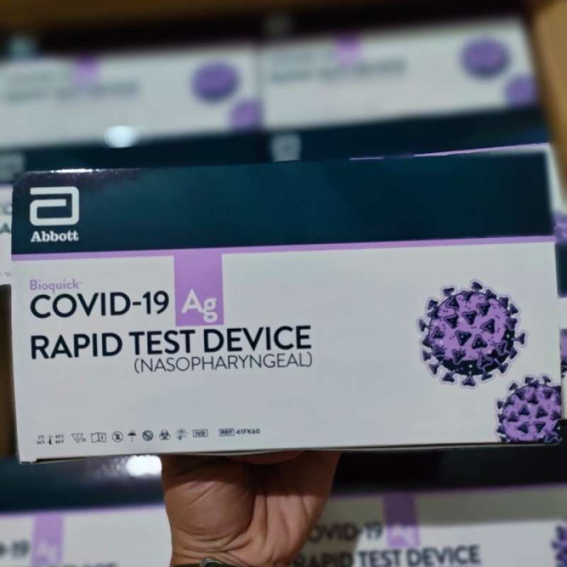 Jual ORIGINAL Abbott Antigen Bioquick Naso swab test 1 box isi 25 pcs ...