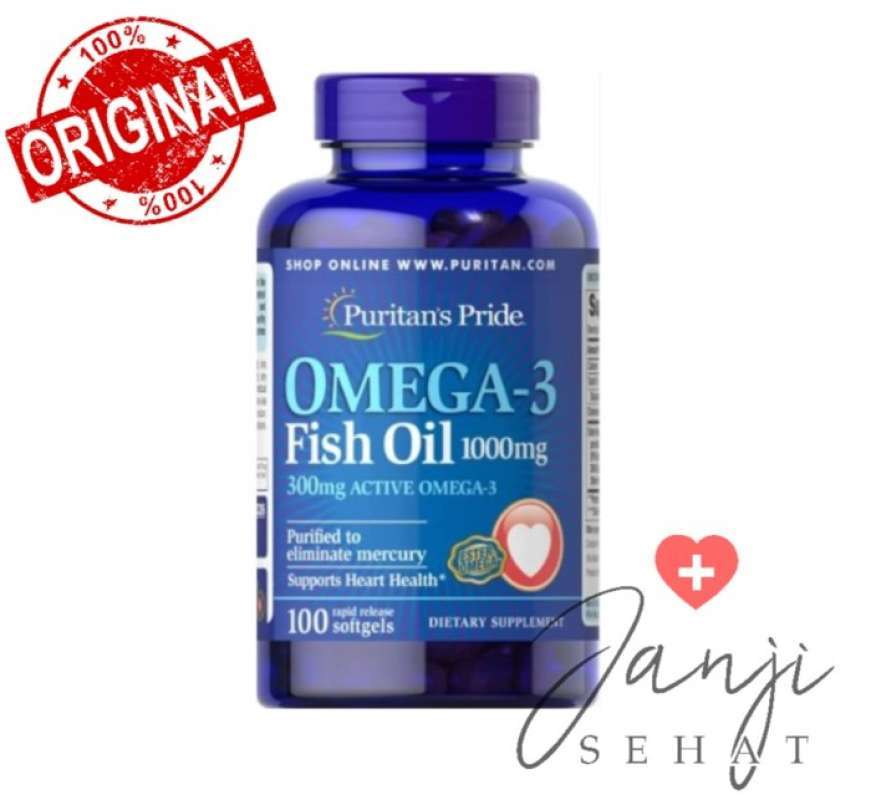 Jual Puritan Pride Omega 3 Fish Oil 1000 Mg - 100 Softgels Di Seller Afifah Tick - Kartini, Kota ...
